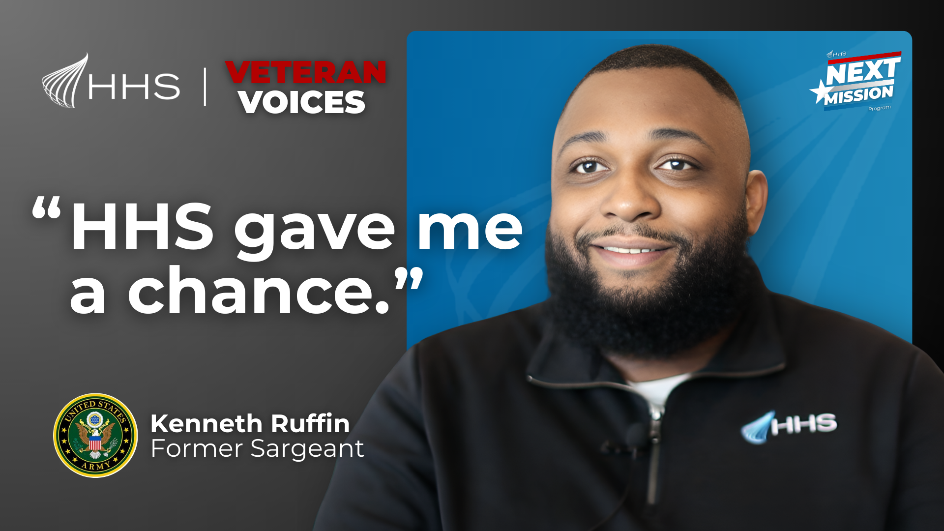Veteran Voices: A Sergeant's New Mission at HHS